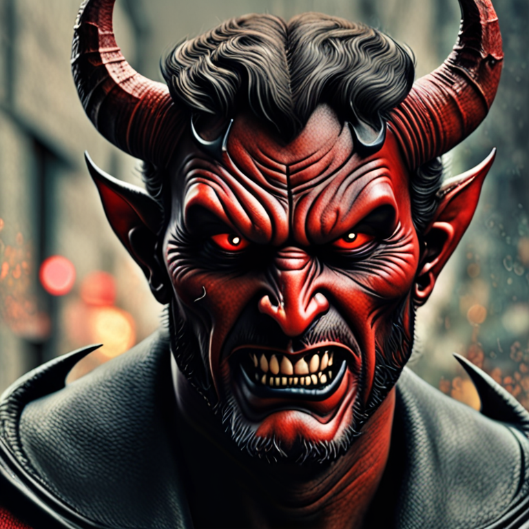 Devil realistic man