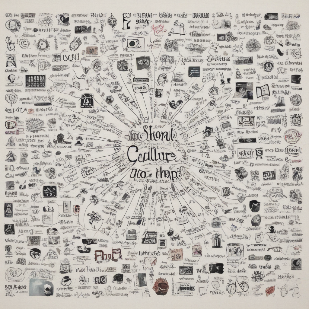 visual culture collage mind map