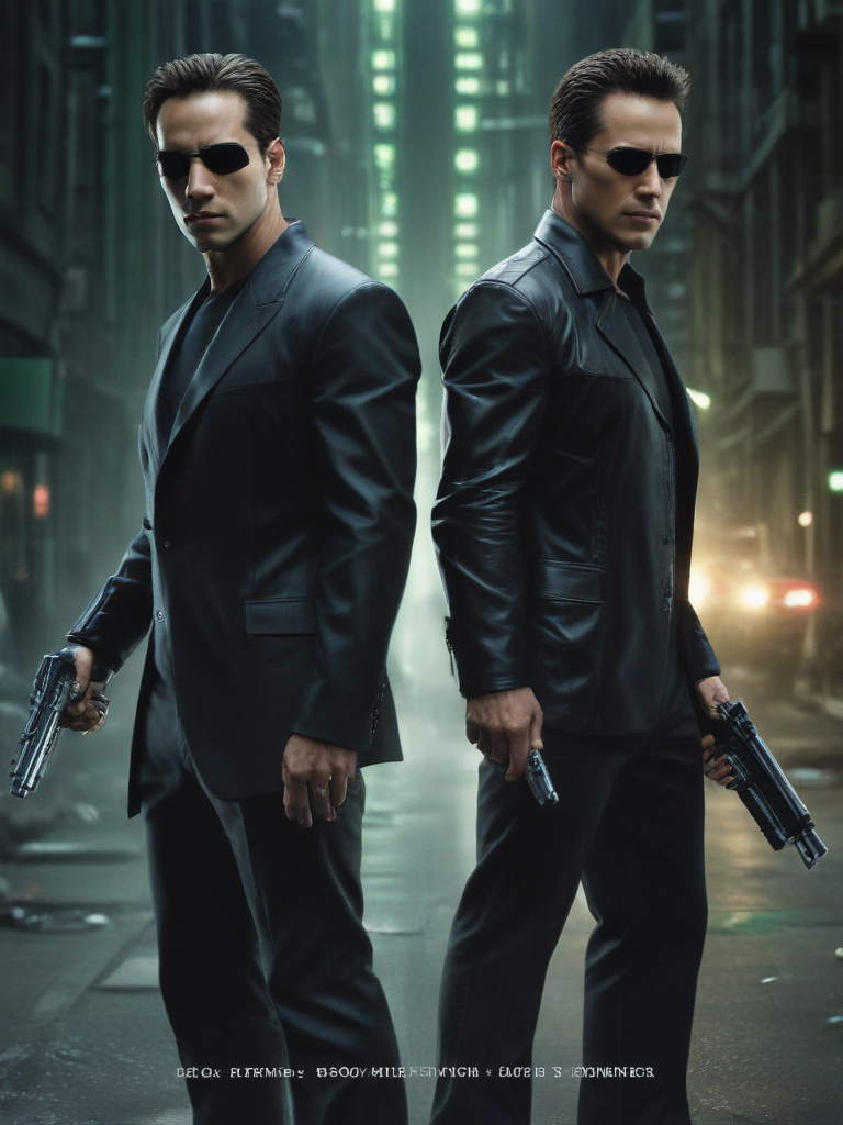 matrix vs terminator crossover movie poster
