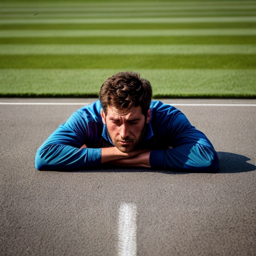 man lying face down on the floor