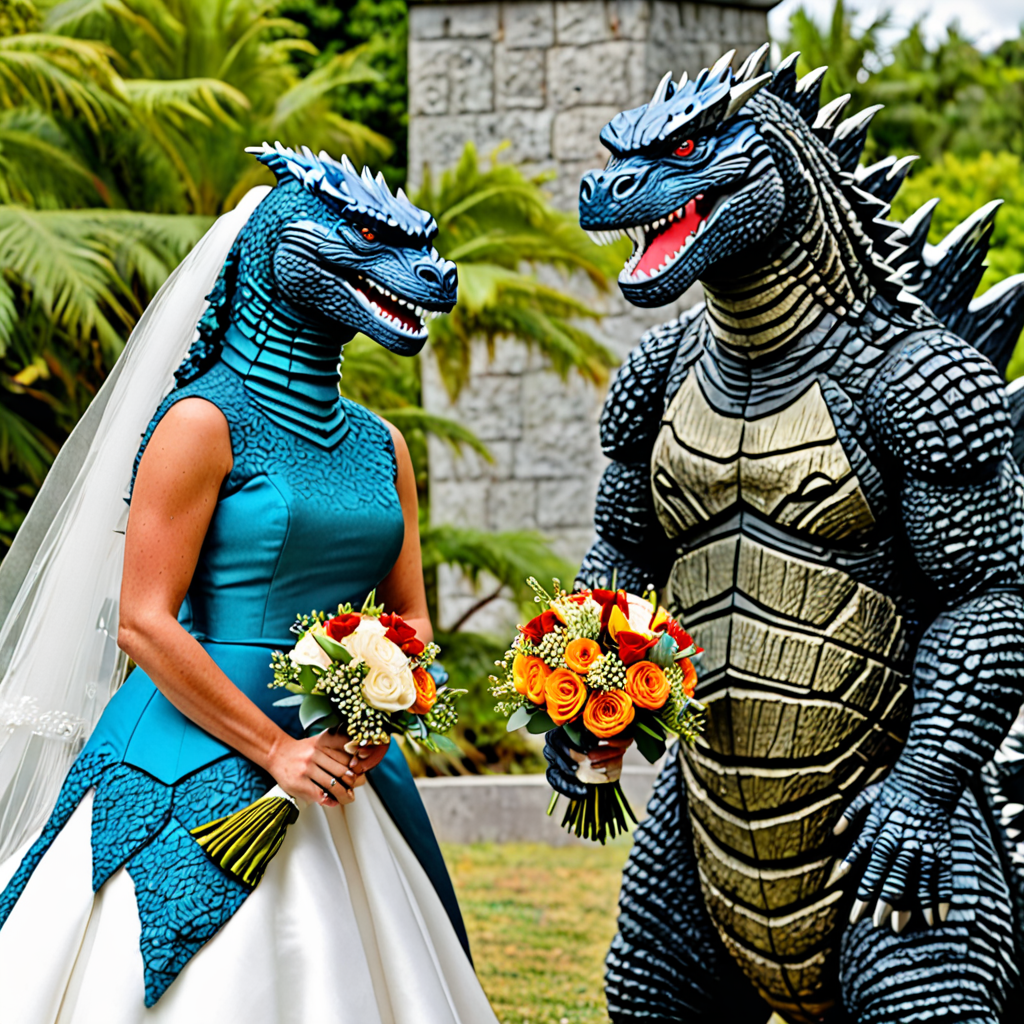 godzilla wedding