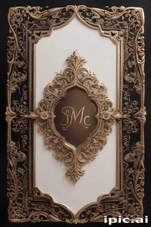 Elegant Ornate Design Featuring Intricate Patterns and Decorative ...