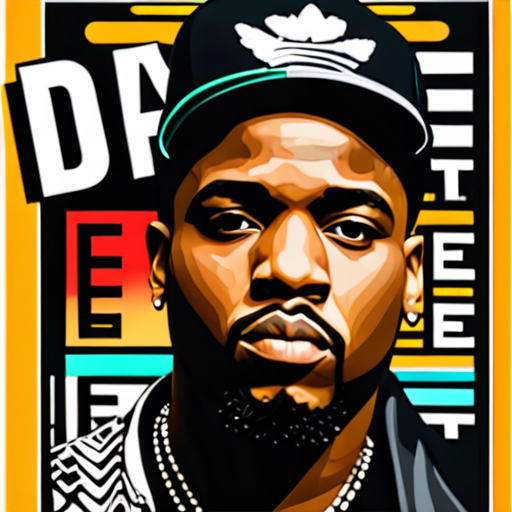 Create a rap artist poster