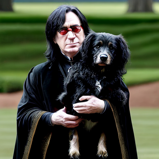Severus Snape with his baby