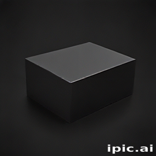 A Mysterious Black Box with a Glossy Surface Set Against Darkness.