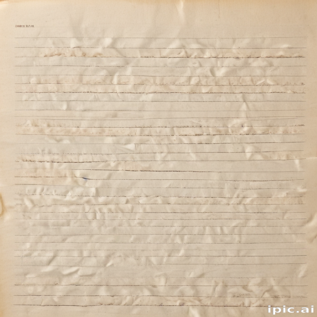 A Blank Page with Faded Lines, Ready for Creative Writing or Notes