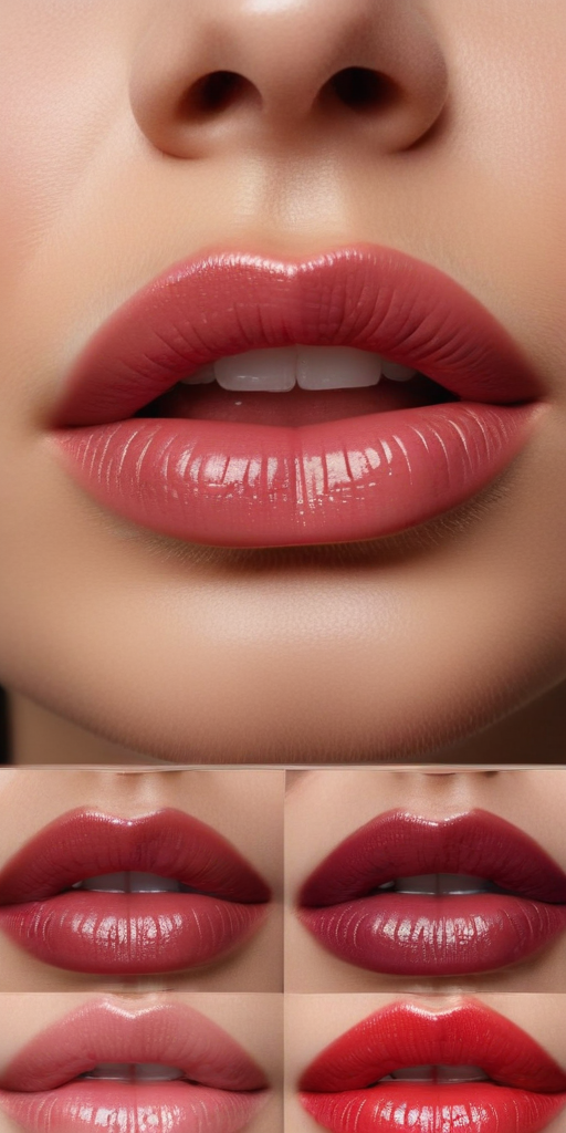 Exploring the Alluring Shades and Glossy Textures of Beautiful Lips