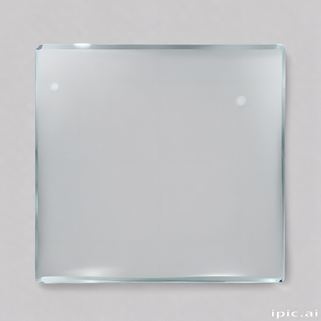 Elegant and Minimalist Transparent Glass Panel with Rounded Edges on ...