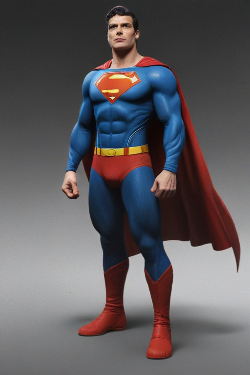 Superman full body standing still