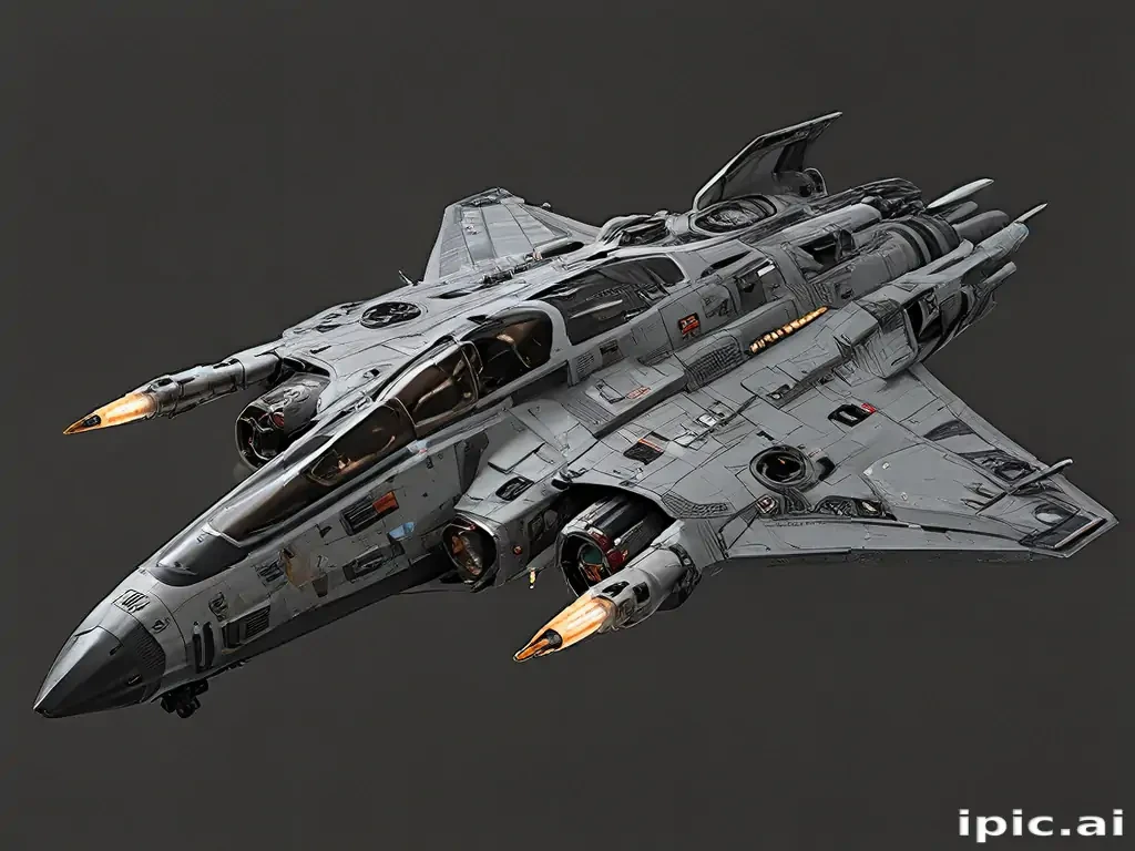 Futuristic Spaceship Design Featuring Sleek Lines and Advanced ...