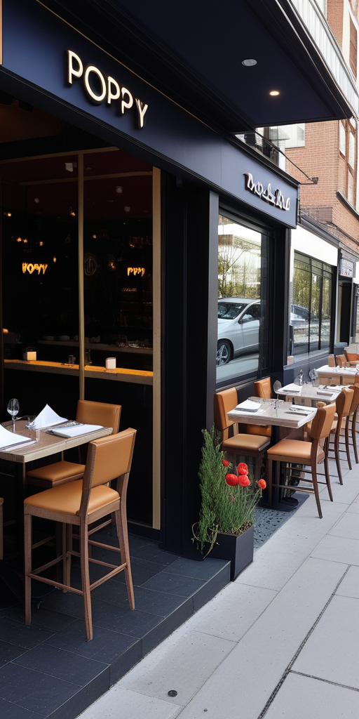A Vibrant Red Poppy Bloom Surrounded by Budding Green Stems and Leaves.