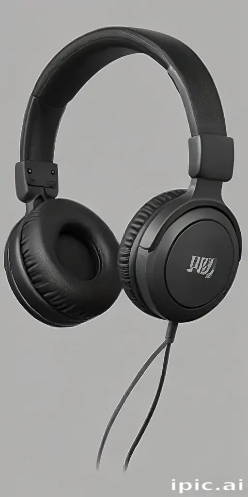 Stylish and Comfortable Black Headphones for an Immersive Listening ...