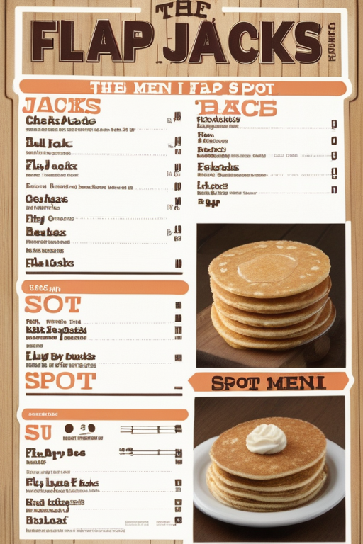 The Flap Jacks Menu Featuring Delicious Pancakes and Tasty Breakfast ...