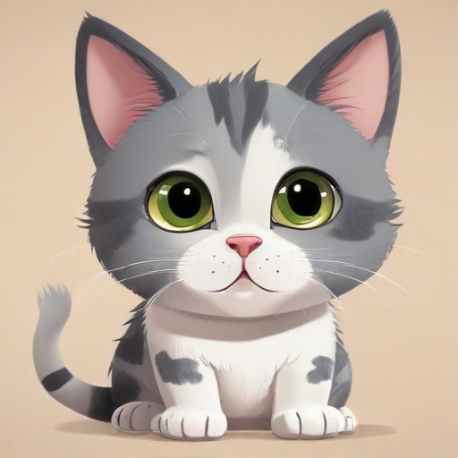 A cartoon of an autistic cat