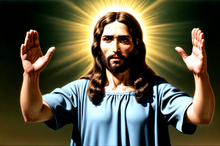 Jesus showing his hands