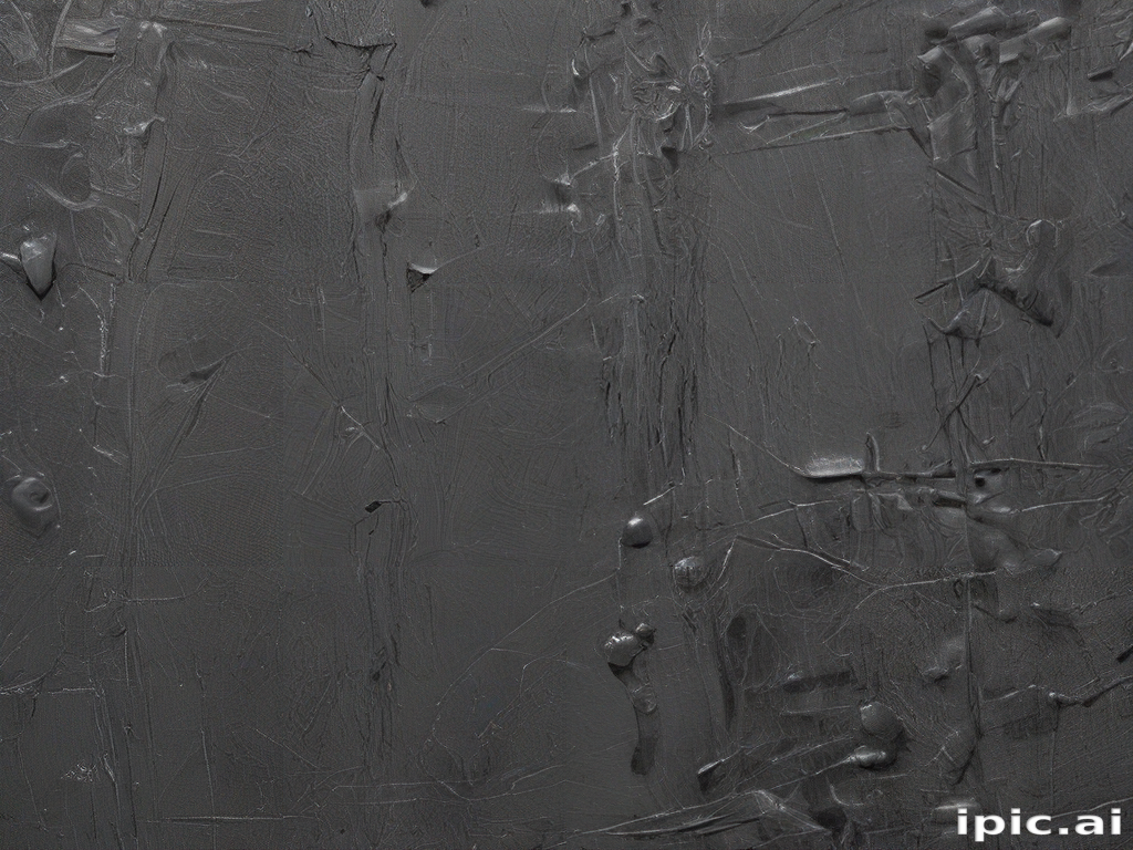 Textured Abstract Artwork Featuring Deep Shades of Dark Gray Tones