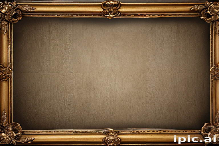 Elegant Vintage Frame Ready for a Beautiful Artwork to Display