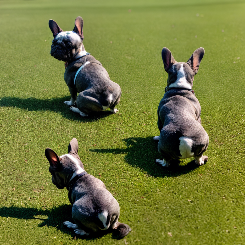 A FRENCHIE WITH WINGS FIES AROUND THE BACK YARD