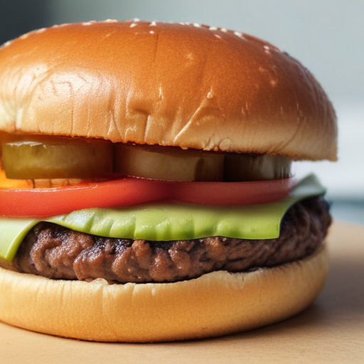 Cheese burger without cheese