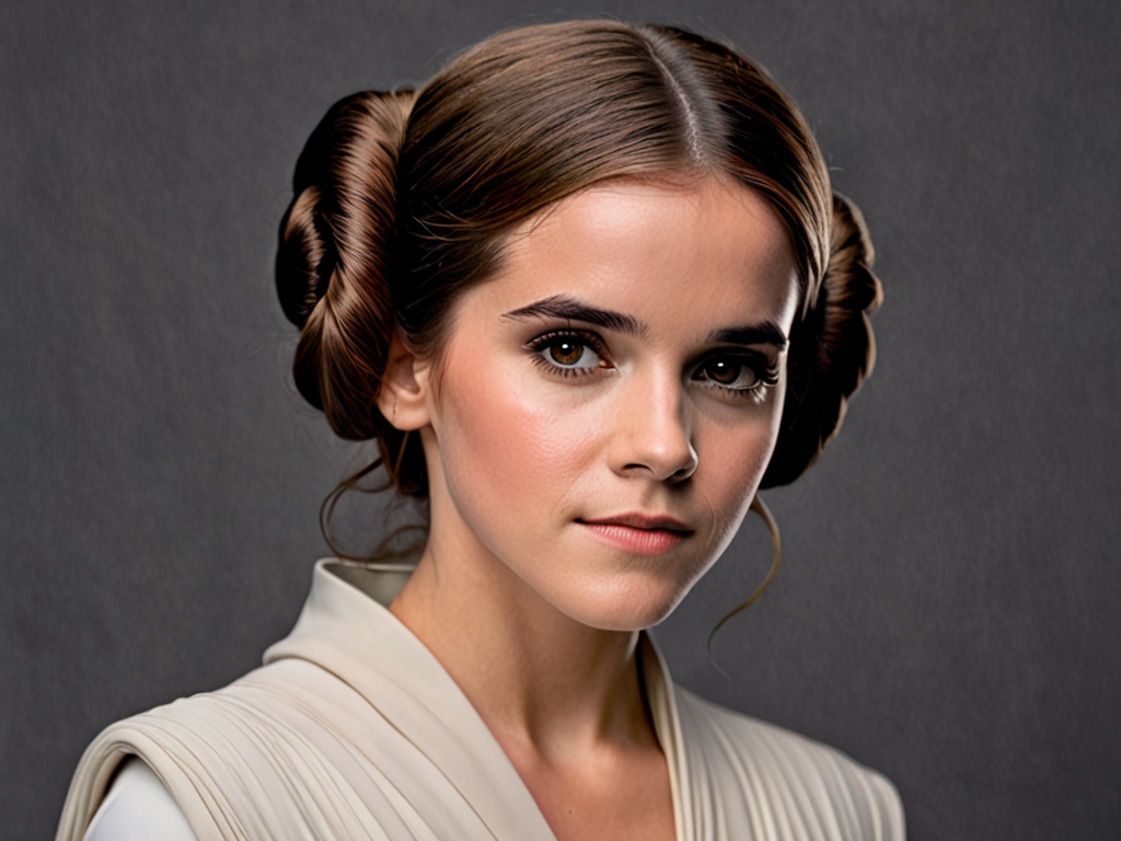 emma watson as princess Leia