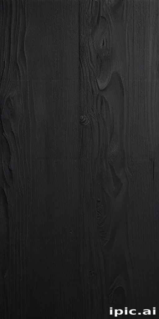 Elegant Black Wood Texture with Subtle Grain Patterns and Depth