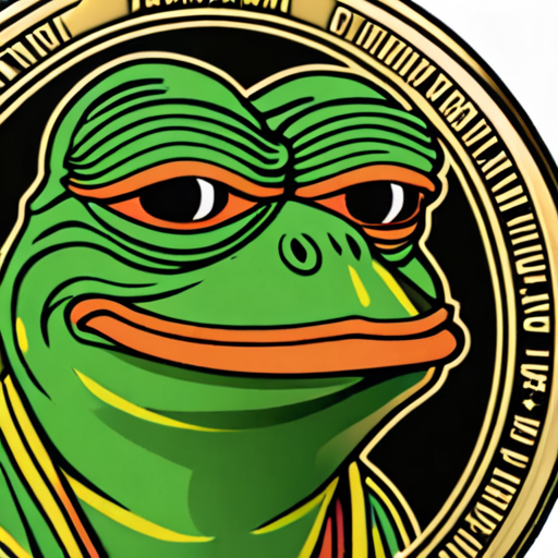 A pepe meme on a crypto coin