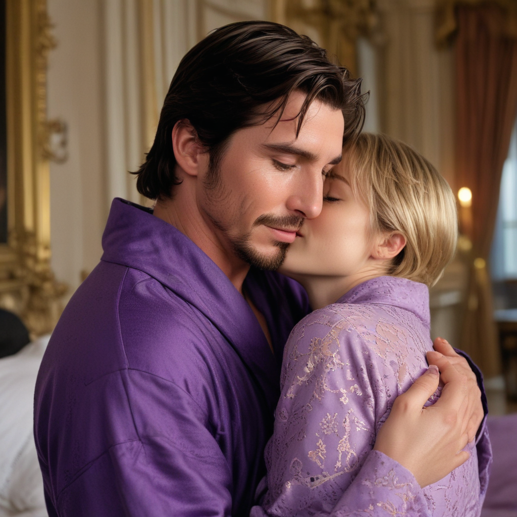 christian bale as bruce wayne and allison mack in short blond hair, she ...