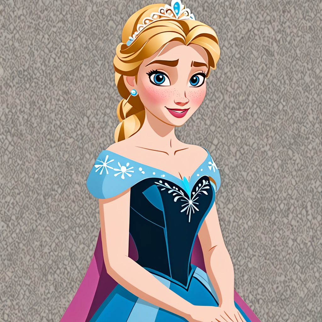Anna fron cartoon Frozen as cinderella from the cartoon cinderella ...
