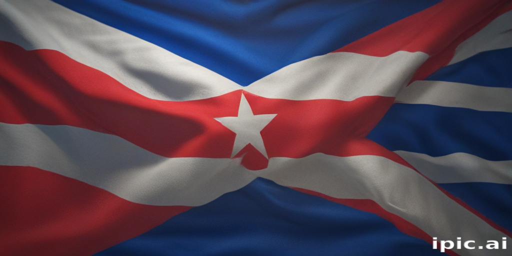 The Vibrant Colors and Design of the Cuban National Flag Unfurled