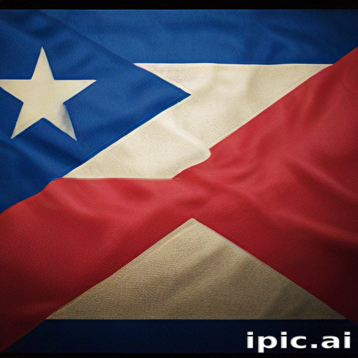 Artistic Representation of Two Distinct Flags Intertwined in a Unique ...