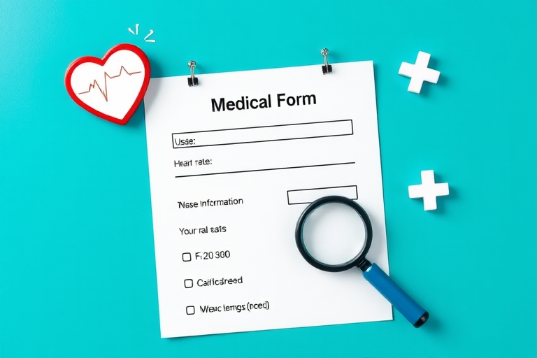Essential Medical Form for Recording Heart Rate and User Information