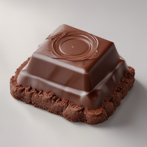 Decadent Chocolate Dessert Square with Rich Ganache and Crumbly Base