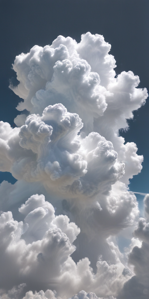 Majestic and Billowing Clouds Forming a Dramatic Sky Landscape Above