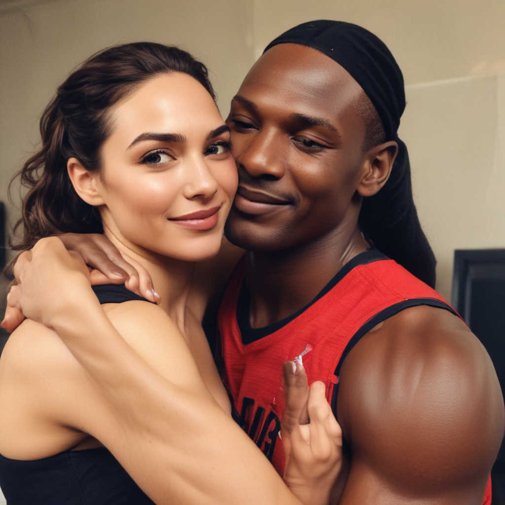 Gal gadot hug michael jordan
