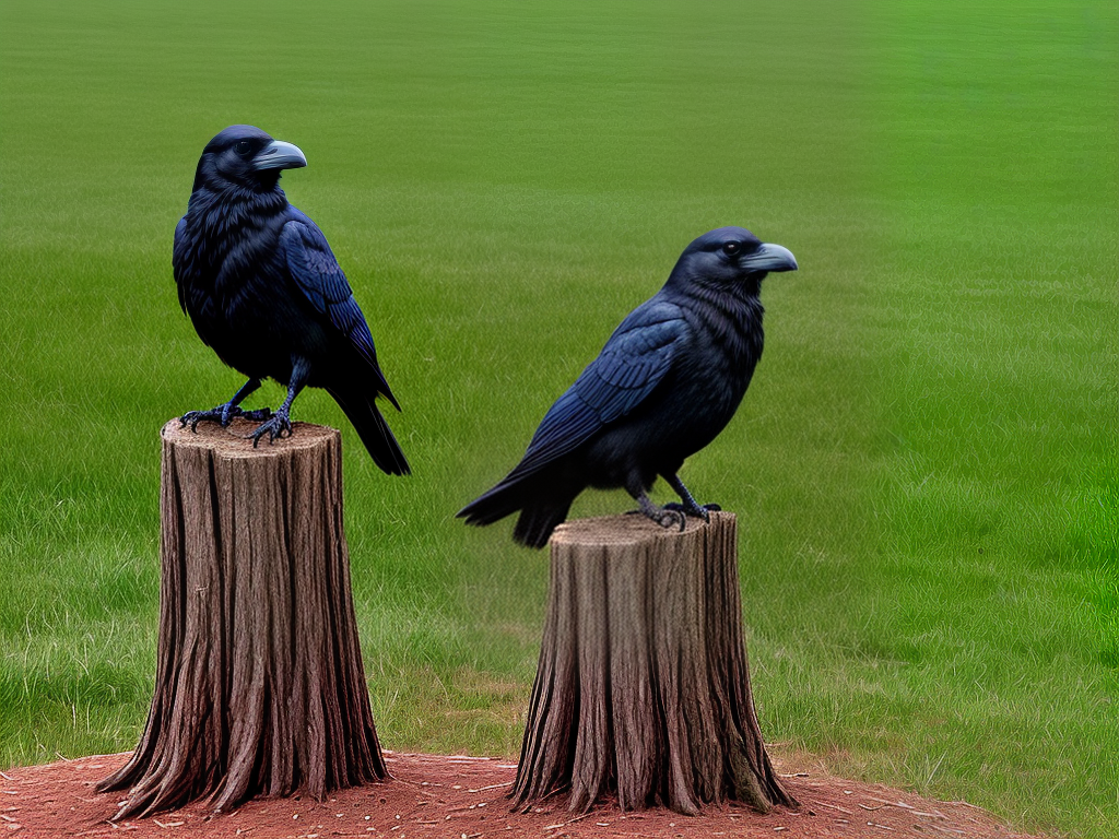 the wise raven on the stump teaches people
