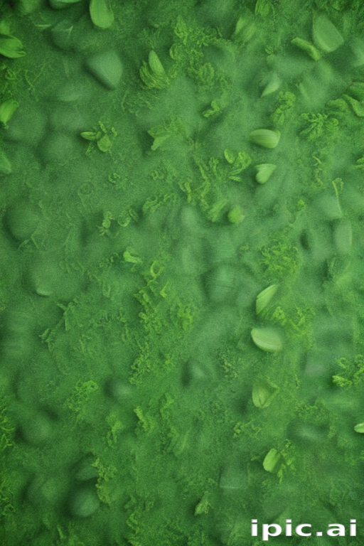 Vibrant Green Textures and Layers of Nature's Lush Vegetation Close-Up