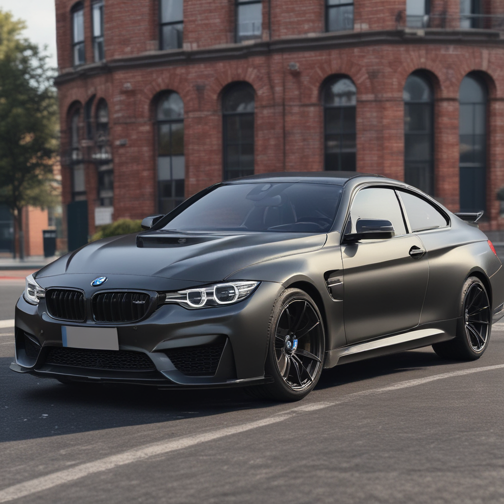 Ultra Realistic, Hyper Resolution , Hyper Detailed , Black 2024 bmw m4