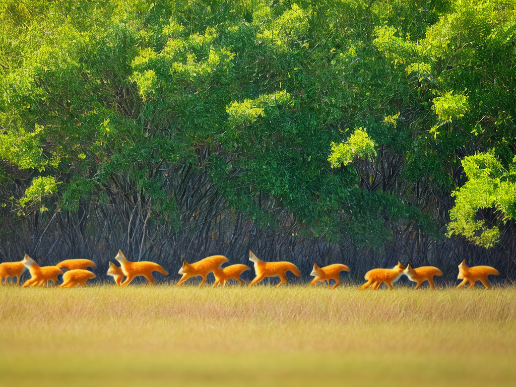 foxes eat Thanksgiving turkey dinner