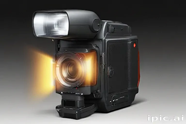 High-Performance Camera Flash Unit Capturing Stunning Photographic ...