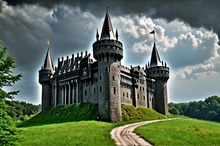 dark fantasy medieval castle of kings of heavy metal