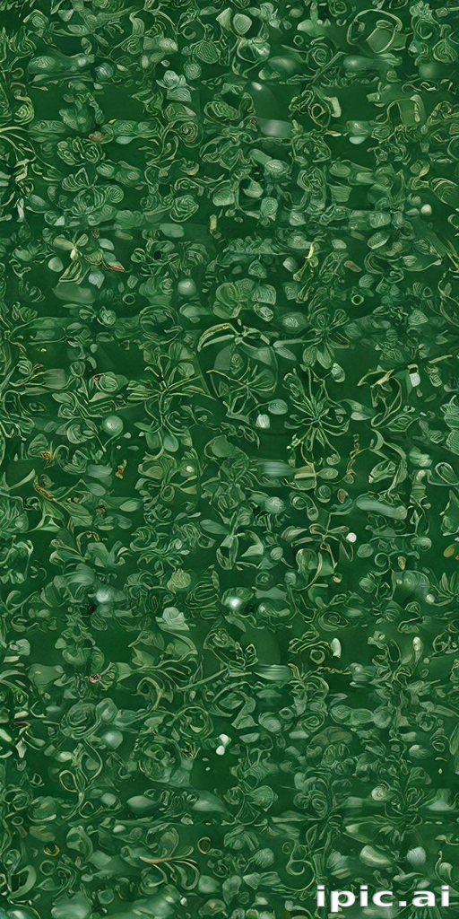 Lush Green Texture Featuring Intricate Patterns of Nature's Foliage and ...