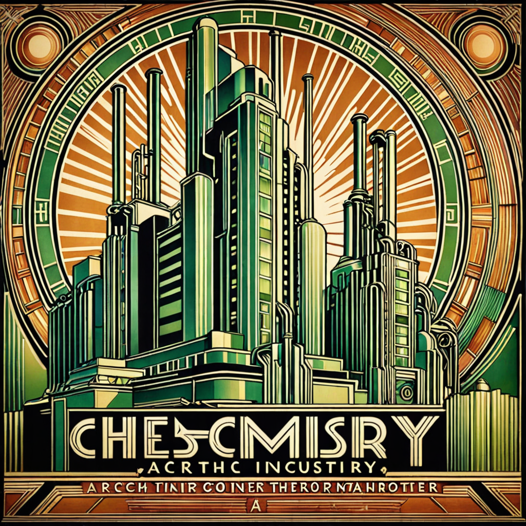 art deco chemistry progress industry propaganda science
