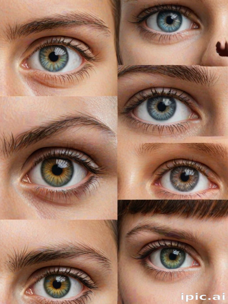 Close-Up Views of Diverse Human Eyes Showcasing Unique Colors and Patterns