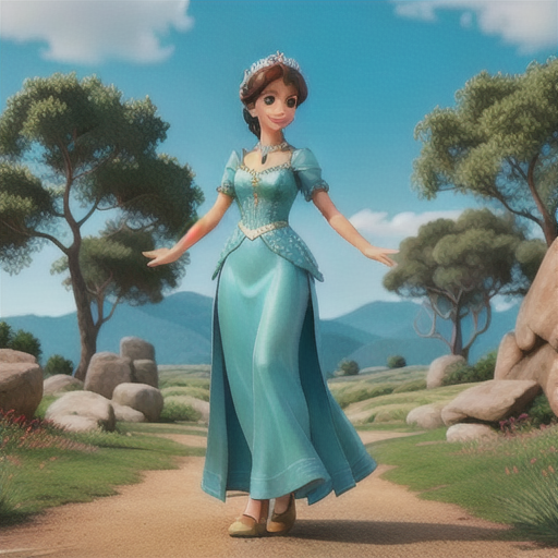 Disney princess 3d flexing