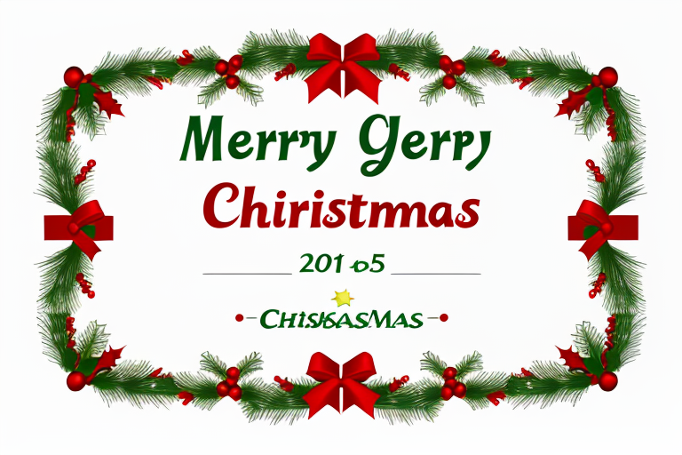 Festive Holiday Greeting Card Design Featuring Merry Gerry Christmas Theme