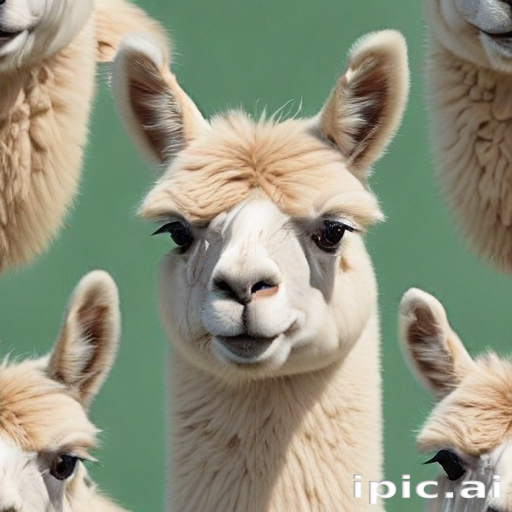 A Charming Collection of Playful Llamas with Adorable Expressions and ...