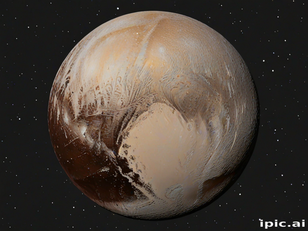 Exploring the Mysterious Surface Features of Distant Dwarf Planet Pluto