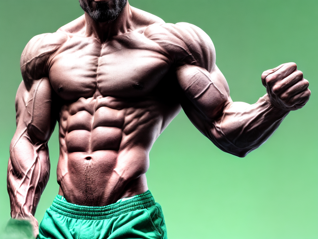 muscular human arms, no background