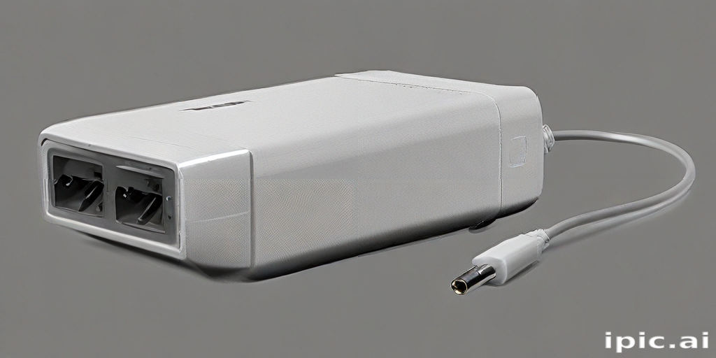 Compact Dual-Port Power Adapter with Cable for Versatile Device ...