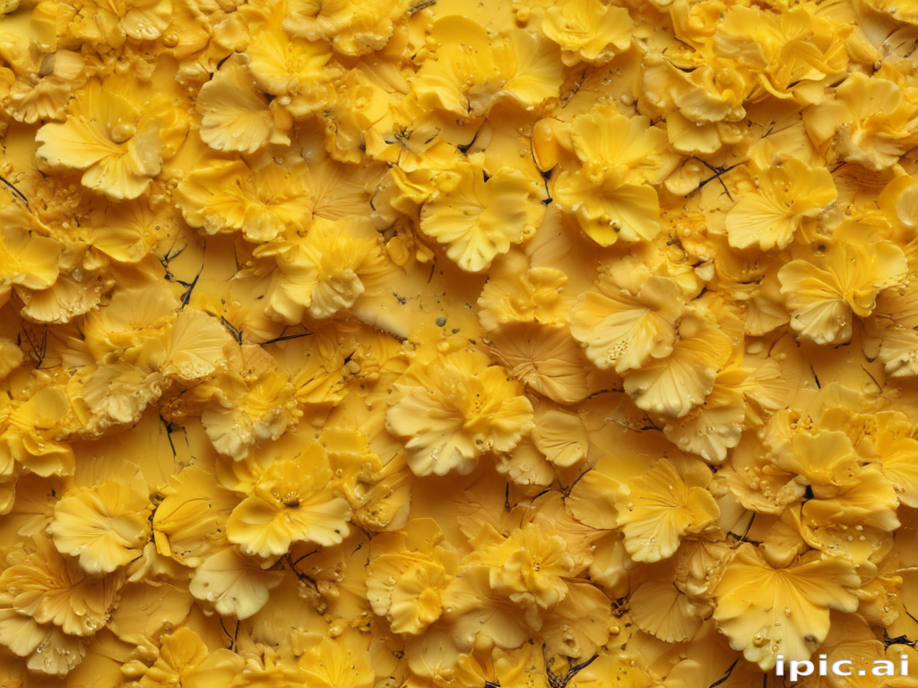 A Vibrant Display of Yellow Flowers Creating a Beautiful Floral Background.